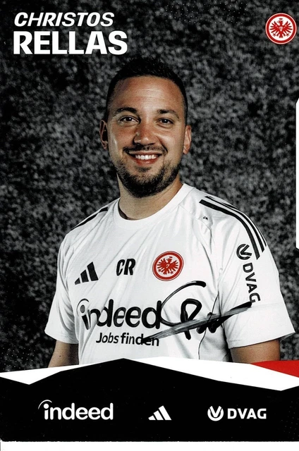 CHRISTOS RELLAS EINTRACHT FRANKFURT FRAUEN 2025/26-Autogrammkarte ...