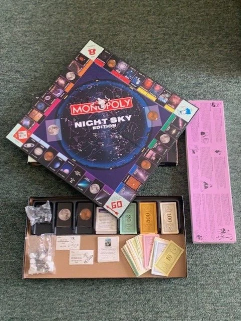 NIGHT SKY EDITION Monopoly USAopoly Parker Brothers 2004 - Missing ...