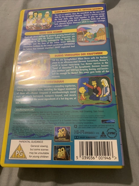 THE SIMPSONS RAIDERS Of The Lost Fridge (VHS/SUR, 2000) £0.99 - PicClick UK