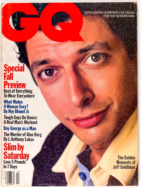 JEFF GOLDBLUM BOY GEORGE Kevin Kline COSTNER US GQ magazine 1985 July ...