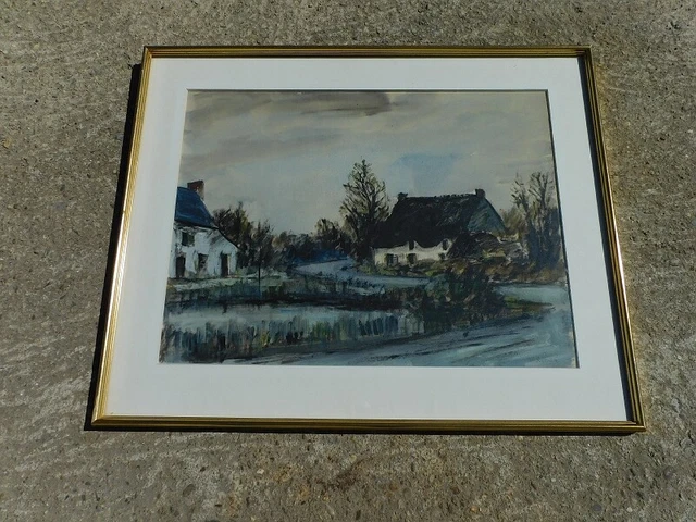 OIL PAINTING ON Paper Sign Jr Remon $164.51 - PicClick CA