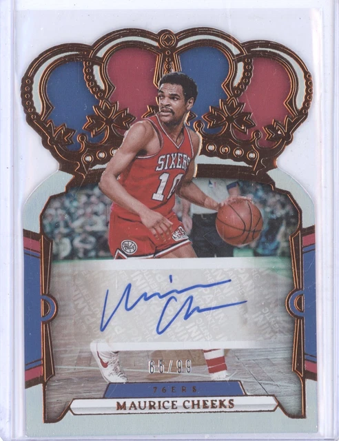 MAURICE CHEEKS 2023-24 Panini Couronne Royale #Ca-Che Couronne Auto 65/ ...