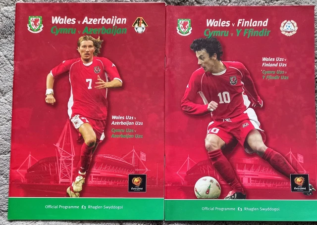 5 WELSH FOOTBALL Programmes In New Condition and One Team Sheet £1.65 ...
