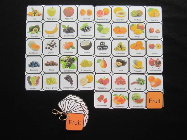 EVERYDAY FRUIT VISUAL Cards Autism/ADHD/PECS/Non verbal/Visual Aid ...