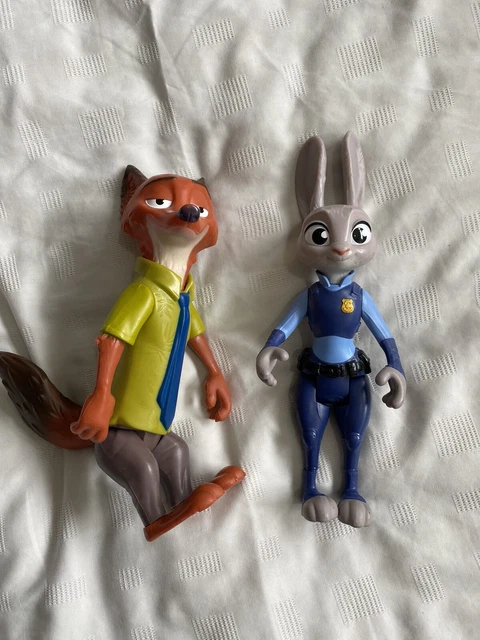 ZOOTOPIA ZOOTROPOLIS FIGURES, Large Judy Hopps & Nick Wilde 23cm £4.00 - PicClick UK
