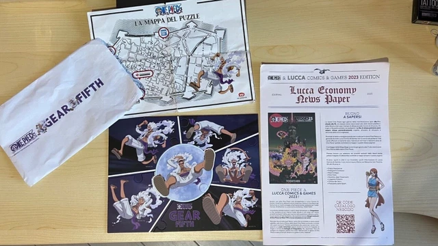 PUZZLE ONE PIECE Lucca Comics 2023 Completo + Mappa e busta gear fifth ...