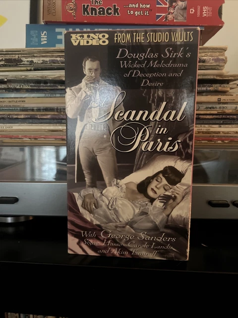 A SCANDAL IN Paris - KINO - VHS $15.00 - PicClick CA