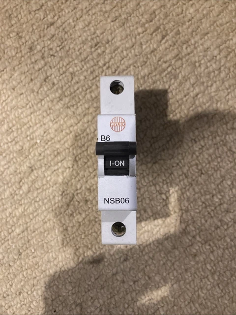 WYLEX NSB MCB 6 Amp Single Pole Circuit Breaker Type B 6A NSB06 £4.99 ...