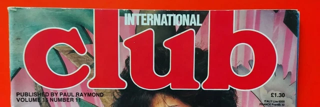 PAUL RAYMOND CLUB Magazine Vol 15 No 11 £6.50 - PicClick UK