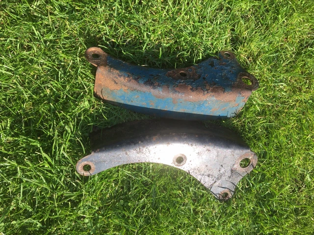 ROYAL ENFIELD ORIGINAL Redditch Front Curved Engine Plates , Pair £25. ...