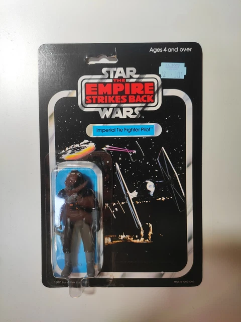 TIE FIGHTER PILOT MOC 45 back ESB Vintage Star Wars Palitoy Kenner 1982 ...
