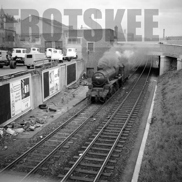 NEGATIVE BR BRITISH Railways Steam Loco 45396 Class 5MT Dundee 1965 £3. ...