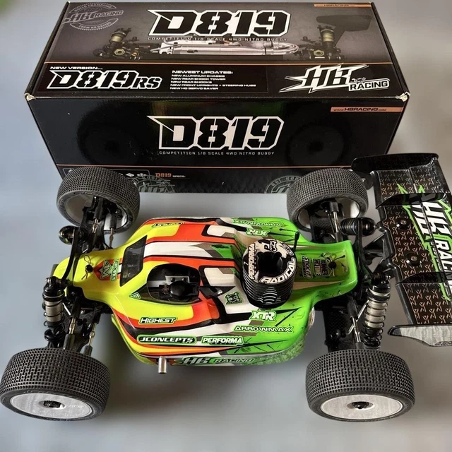 HB RACING D819RS 1/8 4WD Nitro Buggy RTR Engine Servo RX Upgraded £851. ...