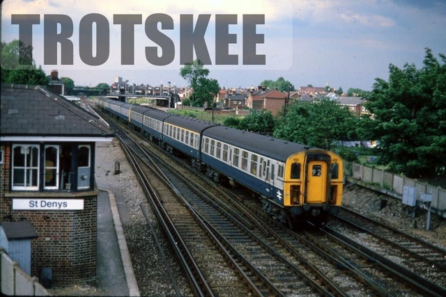 35MM SLIDE BR British Rail Electric EMU Class 438 412 St Denys 1978 ...