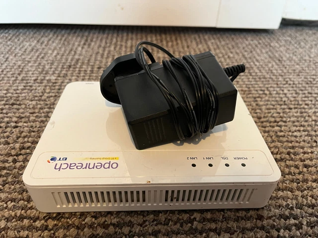 BT OPENREACH FIBRE VDSL2 Modem ECI Telecom B-Focus V-2FUB/r Rev B (WITH ...