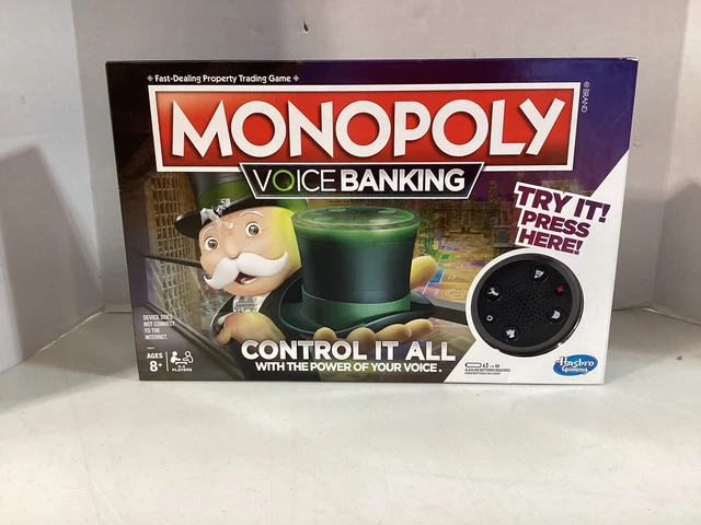MONOPOLY VOICE BANKING Electronic Family Board Game for Ages 8 & Up £12 ...