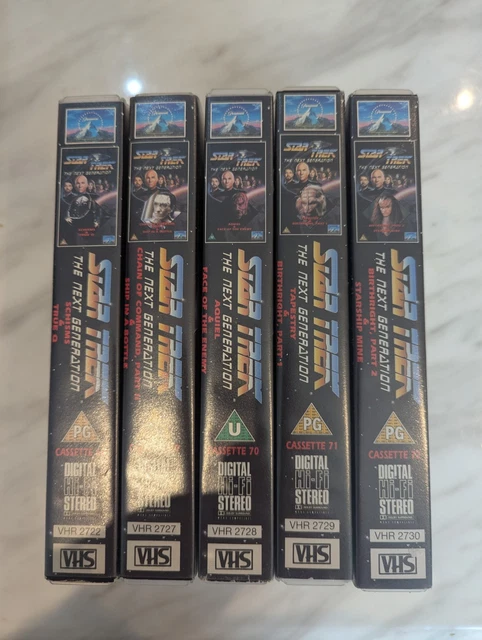 STAR TREK THE Next Generation VHS Bundle 66,69,70,71,72 £9.99 - PicClick UK