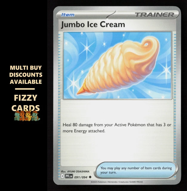 POKEMON JUMBO ICE Cream 091/094 Uncommon ME02: Phantasmal Flames £1.99 ...
