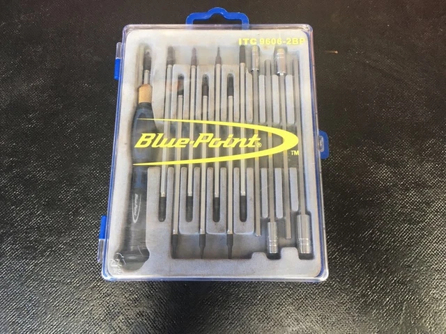BLUE-POINT FROM SNAP-ON ITC 9606-2bp Precision ScrewDriver Set 20 in 1 ...