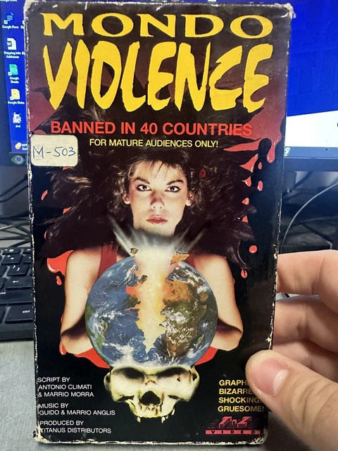 MONDO VIOLENCE VHS 1990 OOP RARE HORROR GORE CULT FILM HTF RARE ...
