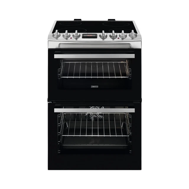 ZCV69360XA 600MM DOUBLE Electric Cooker Ceramic Hob SteamBake £749.00 ...