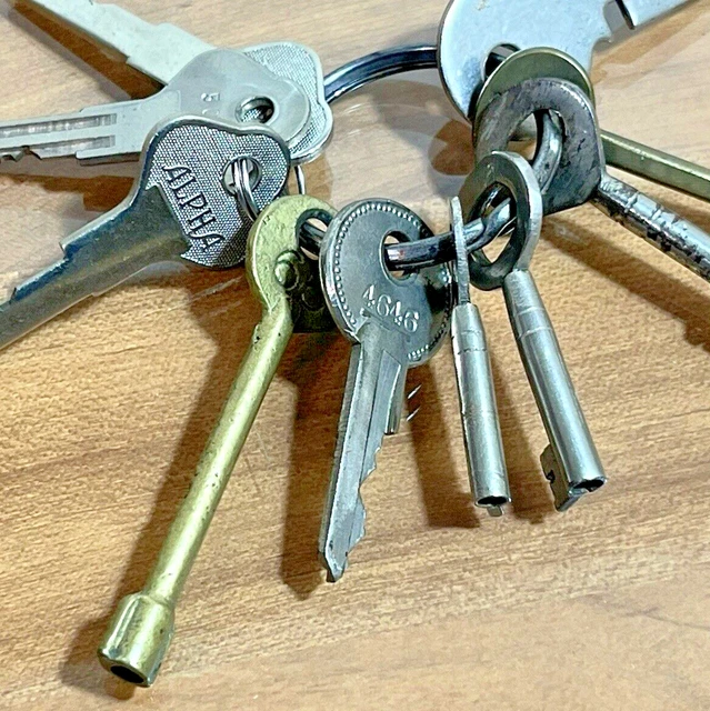 VINTAGE BRASS IRON Skeleton Keys – Lot of 12 – From Japan $114.48 ...