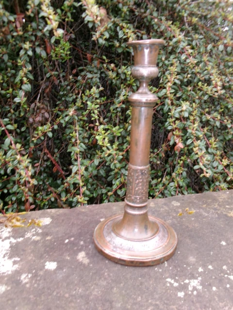 Bougeoir En Cuivre Ancien