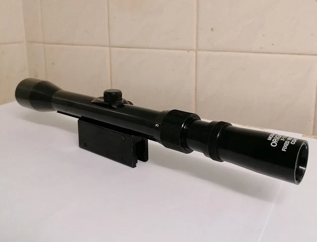 VINTAGE ORIGINAL AIR Rifle Telescopic Sight Scope Model 14 for old bsa ...