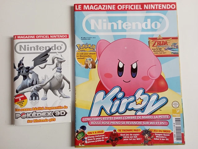 MAGAZINE OFFICIEL NINTENDO Kirby + Pokedex 3D Pokemon Zelda 105 2011 ...
