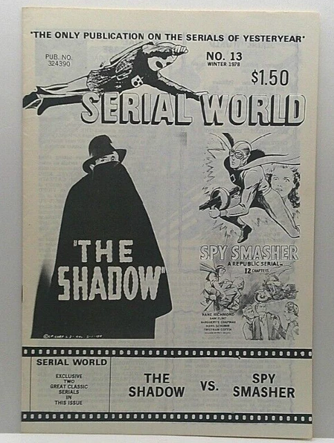 SÉRIE WORLD MAGAZINE #13 1978 The Shadow Spy Smasher Victor Jory EUR 9,31 - PicClick FR
