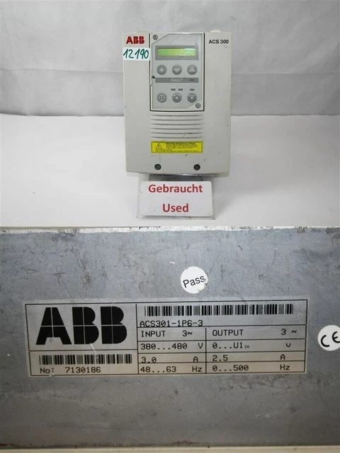 ABB ACS 300 Fréquence ACS301-1P6-3 Onduleur EUR 476,97 - PicClick FR