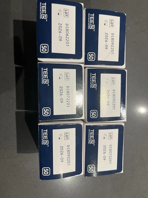 SPIRIT HEALTHCARE TEE2 Blood Glucose Test Strips 50 X6 Boxes Expiry 9/ ...