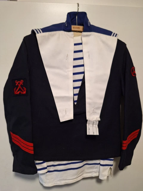 FRANKREICH MARINE MATROSE Uniform mit Schal Pullover France Marine ...