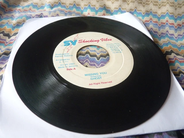 GHOST JAMAICA DANCEHALL reggae 7" Missing You plays G+/VGminus Shocking ...