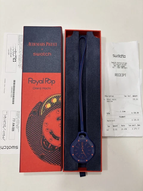 SWATCH X AUDEMARS Piguet AP Royal Pop Orenji Hachi CERTIFICATE ...