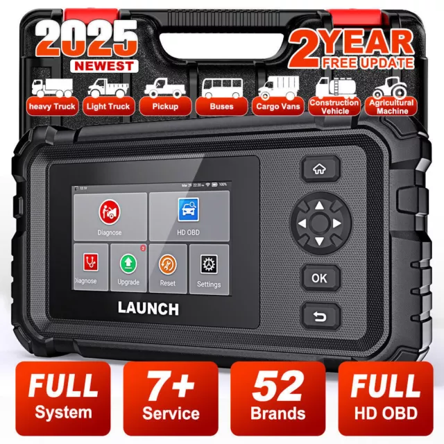 LAUNCH CRP129HD HEAVY Duty Truck Diesel Scanner Diagnostic Scan Tool ...