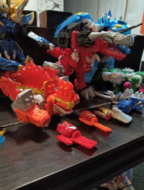 HASBRO POWER RANGERS Dino Fury Megazords ; Dimètre, Ptera Freeze, Mosa ...