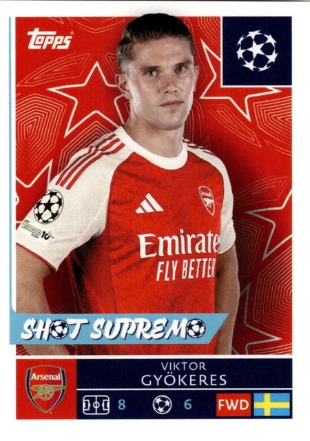 TOPPS CHAMPIONS LEAGUE 2025-26 2026 N.67 Victor Gyokeres Arsenal FC EUR ...