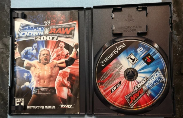 WWE SMACKDOWN VS. Raw 2007 Complete (Sony PlayStation 2, 2006) $14.99 ...