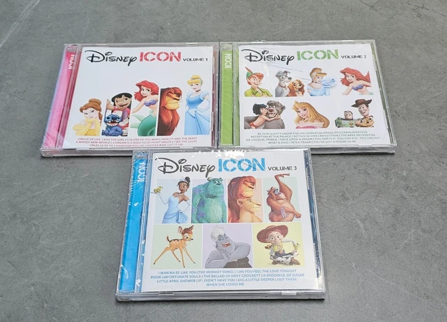 DISNEY ICON VOLUME 1 2 & 3 CDs New Sealed £4.95 - PicClick UK