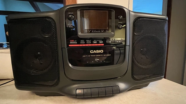 CASIO VINTAGE COLOR TV Boombox CD-TV80 *RARE* £64.73 - PicClick UK