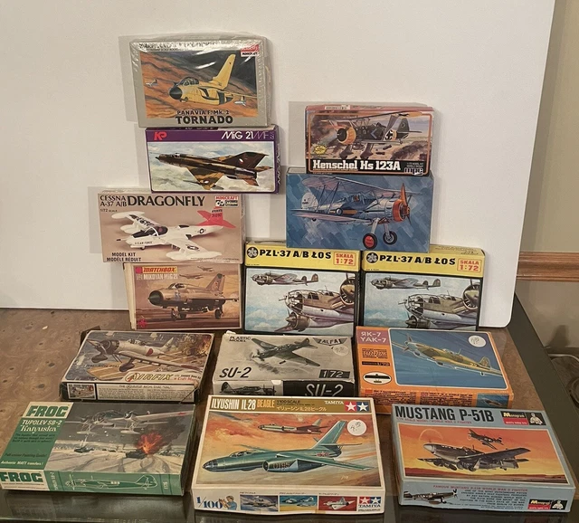 VINTAGE AIRPLANE JET Model Sets Skala MPC Alfa Matchbox AIRFIX Lot Of ...