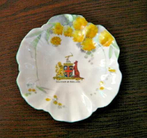 RARE VINTAGE ADELAIDE Crest Shelley Pin Dish $25.00 - PicClick AU