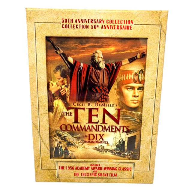 THE TEN COMMANDMENTS (DVD, 2006) Charlton Heston Drama Good Condition ...