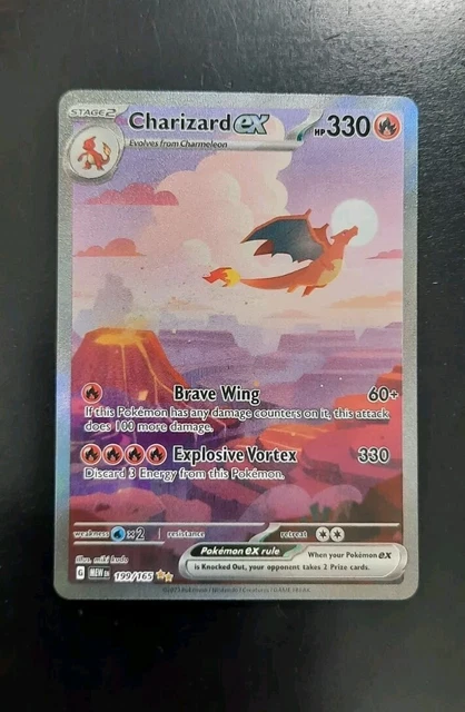CHARIZARD EX SPECIAL Illustration Rare 199/165 - 2023 Pokemon Mew EN ...