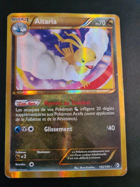 CARTE POKÉMON SECRÈTE Altaria 152/149 Noir Et Blanc Secret Rare ...
