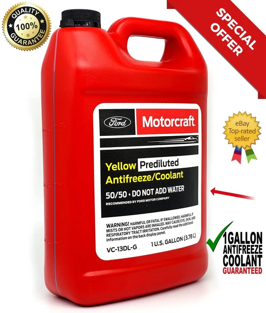 MOTORCRAFT VC-13DL-G GALLON Yellow Engine Coolant AntiFreeze Fit for ...