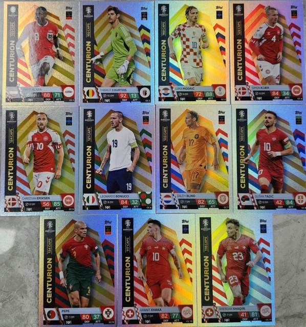 TOPPS MATCH ATTAX UEFA Euro 2024 FULL SET Centurion Cards Bundle £4.03 ...