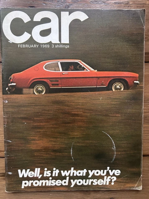 CAR MAGAZINE - February 1969 - Ford Capri, Monteverdi 375L, Triumph 2.5 ...