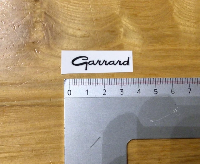 STICKER BADGE EMBLEM Garrard Logo Tape amp ampli platine TURNTABLE tube ...